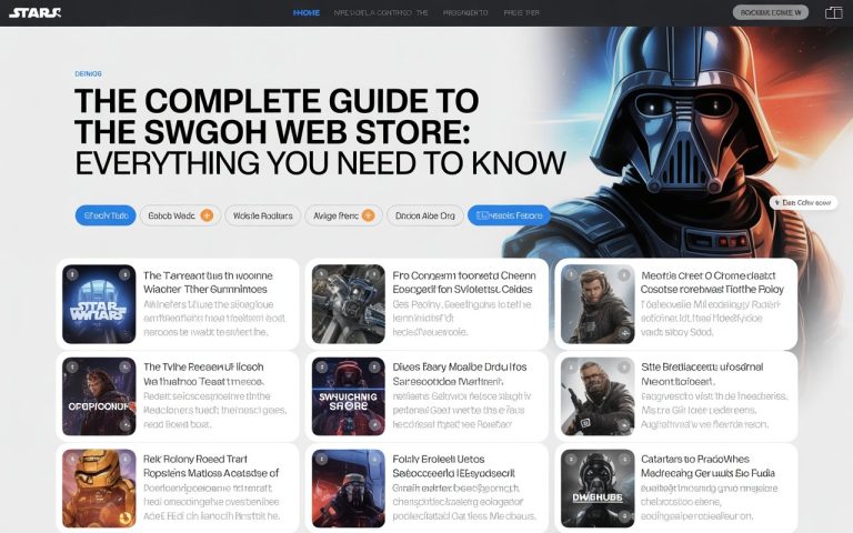 SWGOH Web Store Guide: Exclusive Deals, Rewards & How It
