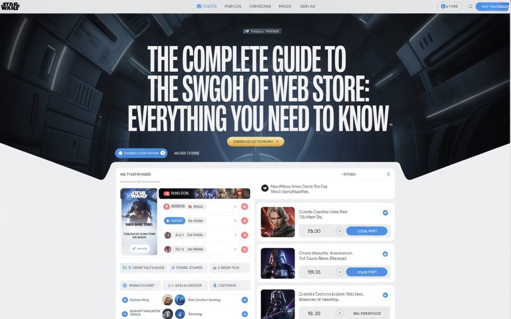 SWGOH Web Store Guide: Exclusive Deals, Rewards & How It